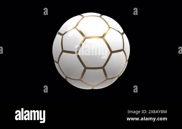 Spinning soccer ball. Rotating soccer ball. Football symbol. Looped ...