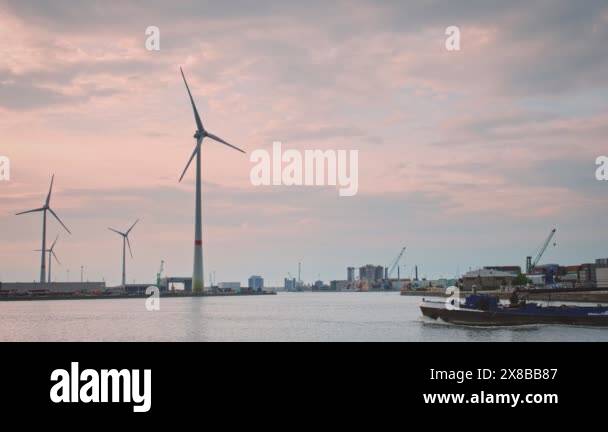 Antwerp, Belgium - May 27, 2018: Inland motor tanker vessel Decoil ...