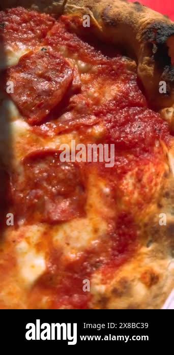Overhead shot pepperoni pizza Stock Videos & Footage - HD and 4K Video ...