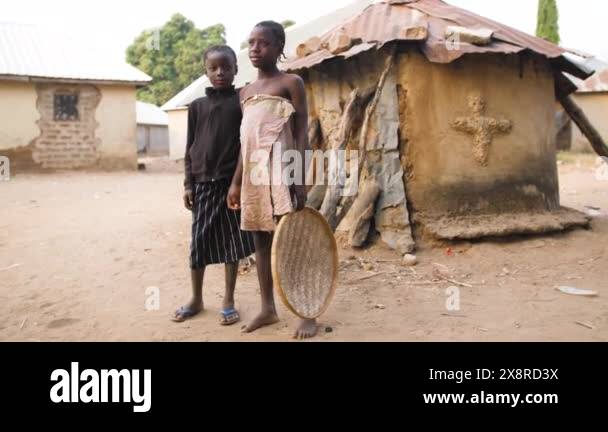 19 jan. 2024,Gwalada,Nigeria: Malnourished child due to extreme poverty, hunger, Rural Black ...