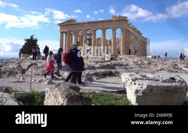 Athens 05,22,2024 Acropolis in Greece, Parthenon in Athens famous Greek tourist attraction ...