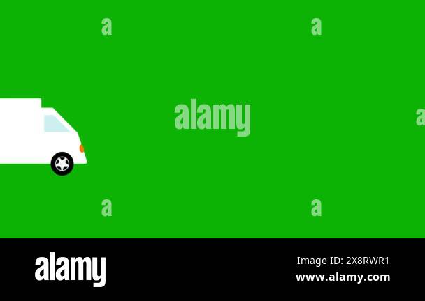 Animated ambulance, ambulance goes left to right 2d animation 4k motion ...