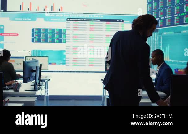 General director CEO sharing insight about a new development strategy ...