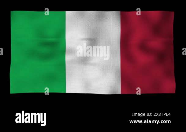Italy's National Flag in a Dynamic Display: A Sign of Strength and ...