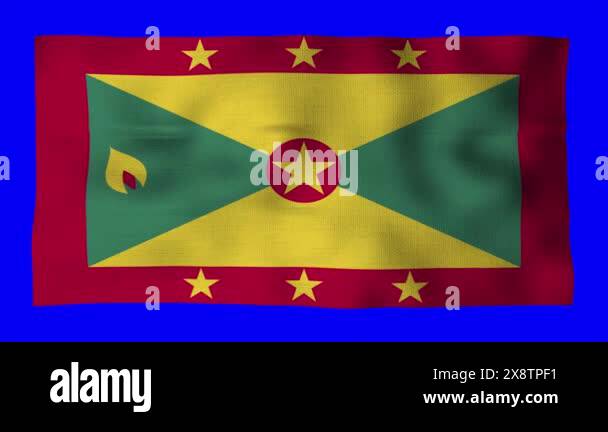 Grenada's National Flag in a Dynamic Display: A Sign of Strength and ...