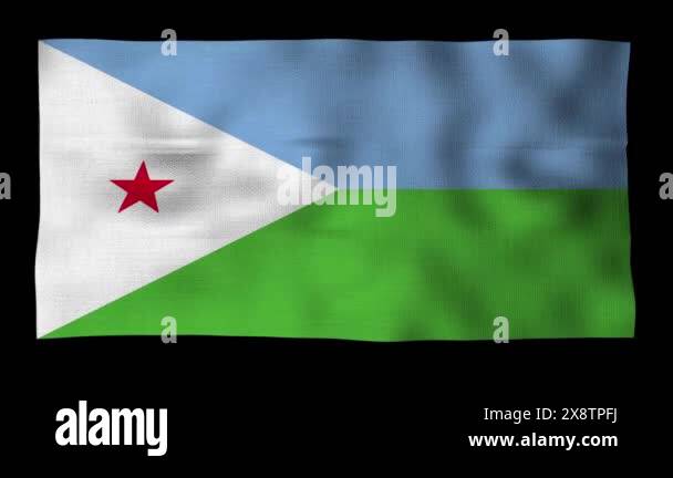 Djibouti's National Flag in a Dynamic Display: A Sign of Strength and ...