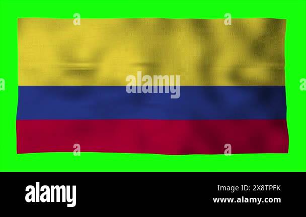 Colombia's National Flag in a Dynamic Display: A Sign of Strength and ...
