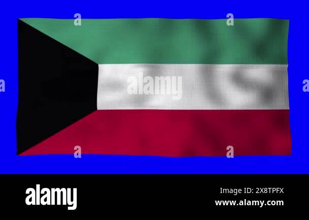 Kuwait's National Flag in a Dynamic Display: A Sign of Strength and ...