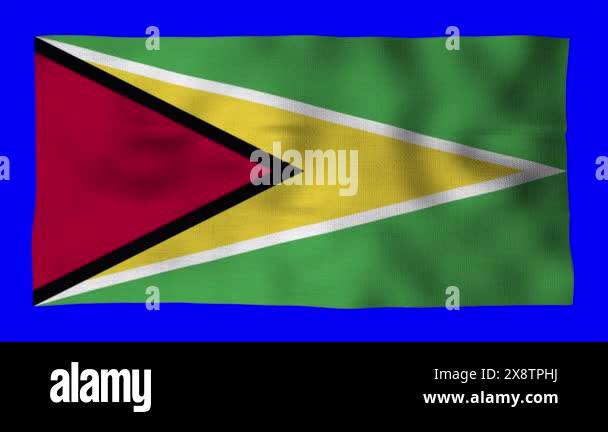 Guyana's National Flag in a Dynamic Display: A Sign of Strength and ...