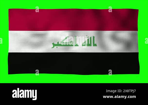 Iraq's National Flag in a Dynamic Display: A Sign of Strength and Unity ...