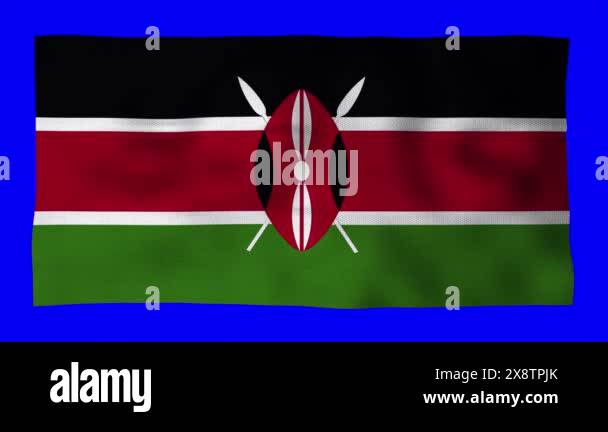 Kenya's National Flag in a Dynamic Display: A Sign of Strength and ...