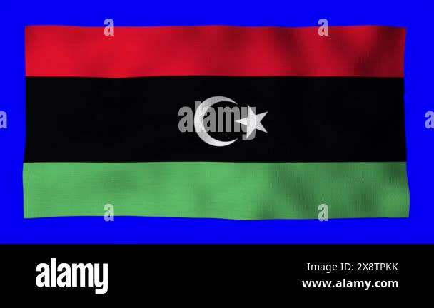 Libya's National Flag in a Dynamic Display: A Sign of Strength and ...