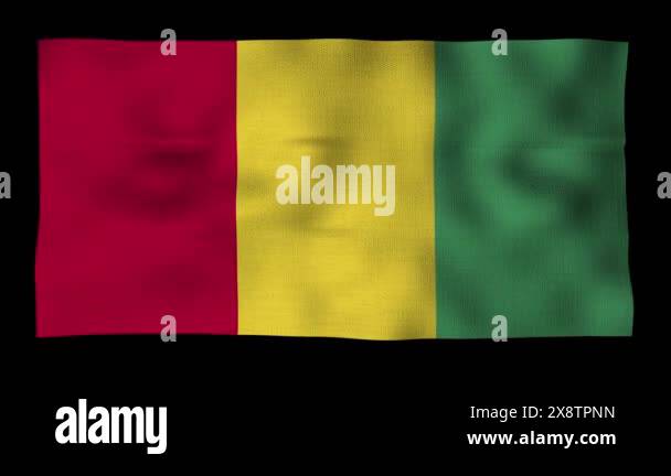 Guinea's National Flag in a Dynamic Display: A Sign of Strength and ...