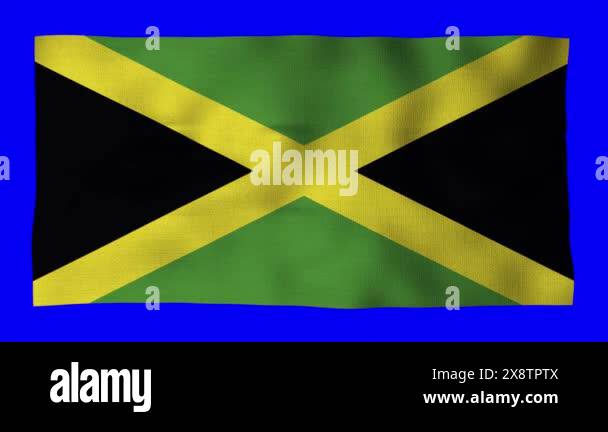 Jamaica's National Flag in a Dynamic Display: A Sign of Strength and ...
