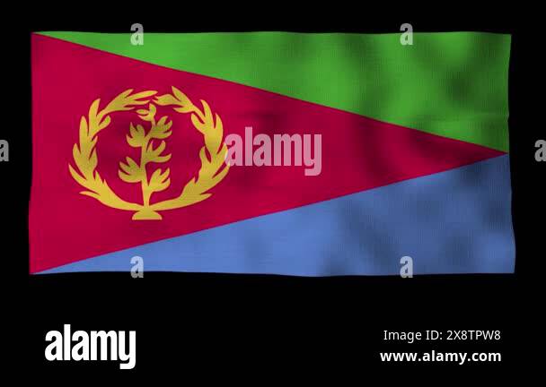 Eritrea's National Flag in a Dynamic Display: A Sign of Strength and ...