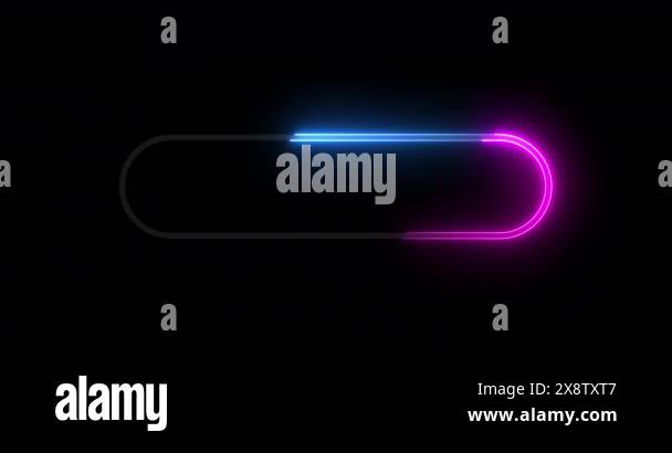 Neon retro style name placeholder neon sign board 4K.Empty title space ...
