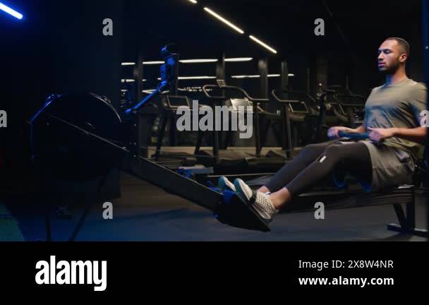 Man rowing row machine Stock Videos & Footage - HD and 4K Video Clips ...