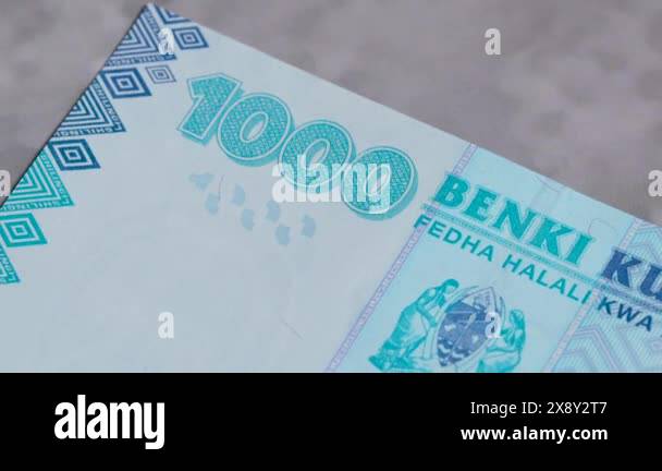 1000 Tanzanian shilling TZS national currency money legal tender ...