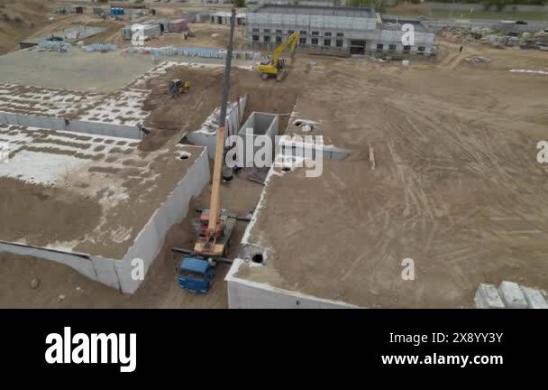 Construction of massive trap for wastewater treatment facility ...