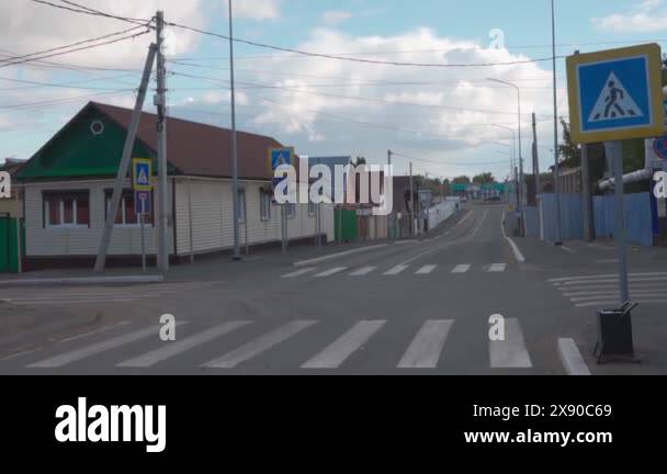 Video shows the calm vibe of a quiet town with scenes of a deserted ...