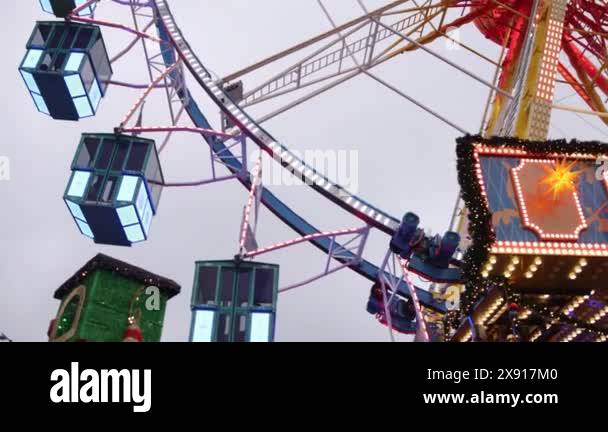 ferris wheel, metal construction, observation cabs. Observation wheel ...