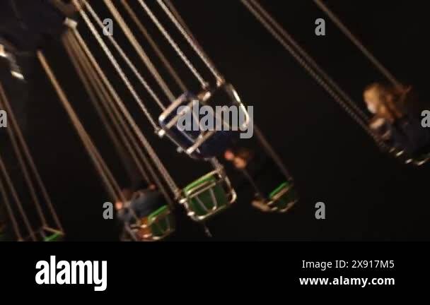 swinging carousel, Childrens Carousel, Swinging chairs, In an amusement ...