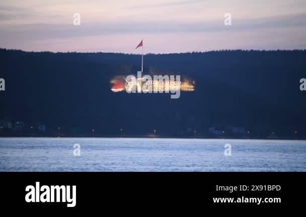 Canakkale, Turkey - Mar 17 2024: Photo of the "Dur Yolcu" inscription ...