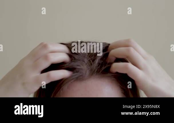Hair on top of head Stock Videos & Footage - HD and 4K Video Clips - Alamy