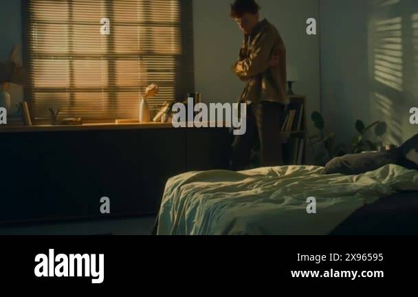 Man walking out bedroom Stock Videos & Footage - HD and 4K Video Clips ...