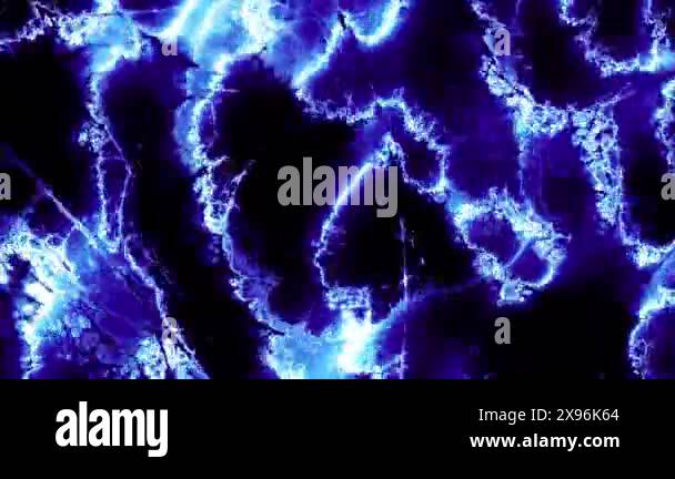 Blue energy light strings or waves background with flares and ...