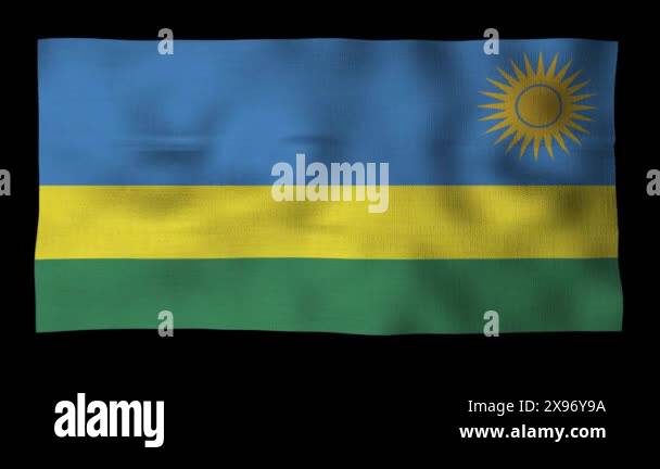 Rwanda's National Flag in a Dynamic Display: A Sign of Strength and ...