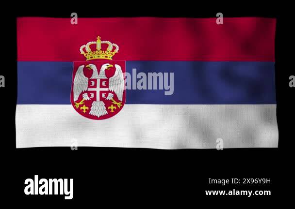 Serbia's National Flag in a Dynamic Display: A Sign of Strength and ...