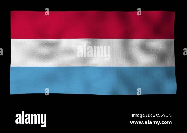 Luxembourg's National Flag in a Dynamic Display: A Sign of Strength and ...