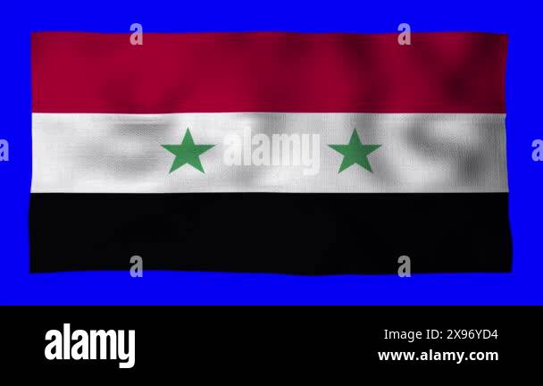 Syria's National Flag in a Dynamic Display: A Sign of Strength and ...