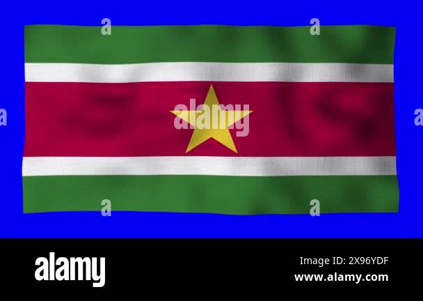 Suriname's National Flag in a Dynamic Display: A Sign of Strength and ...