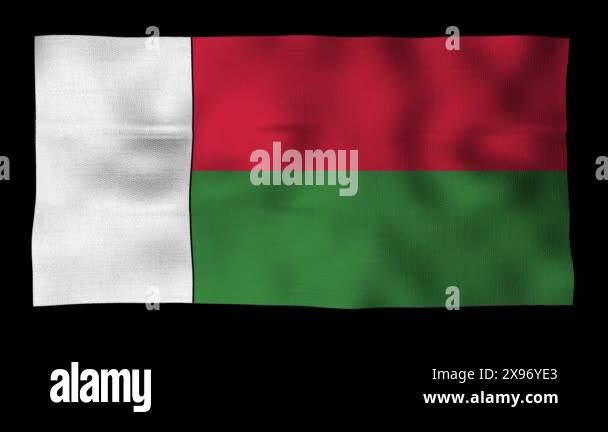 Madagascar's National Flag in a Dynamic Display: A Sign of Strength and ...