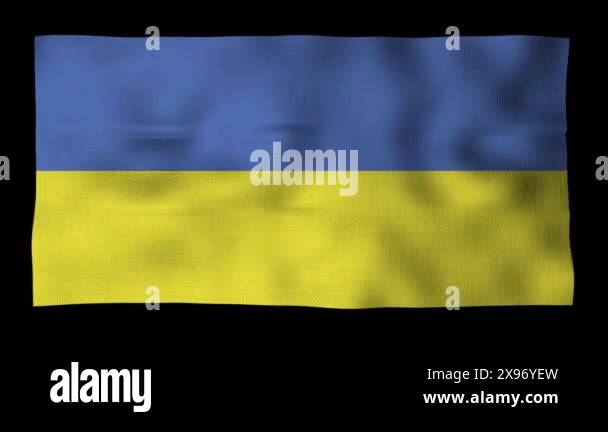 Ukraine's National Flag in a Dynamic Display: A Sign of Strength and ...