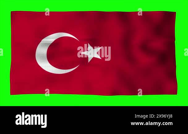 Turkey's National Flag in a Dynamic Display: A Sign of Strength and ...