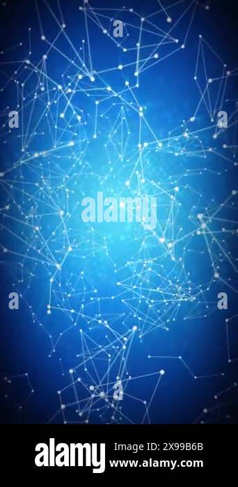 Vertical Light Beam Connections 4K Loop features animated technology ...