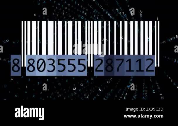 Tracking Bar Code Identification Sticker Label Barcodes Number Stock ...