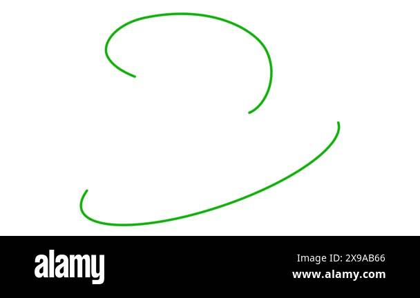 Animated green linear bread and roll is drawn. Line symbol of bakery ...