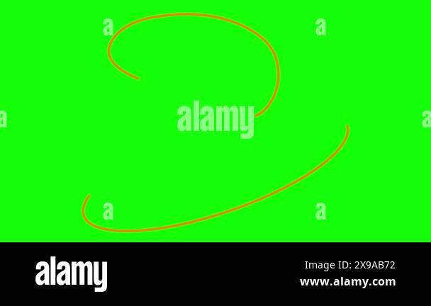 Animated orange linear bread and roll is drawn. Line symbol of bakery ...