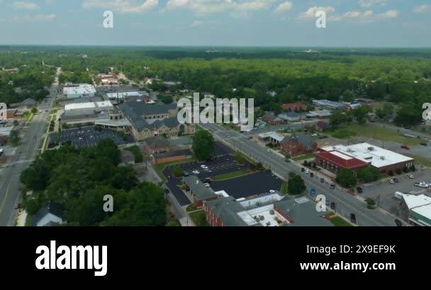 Small town square downtown brick buildings Stock Videos & Footage - HD ...