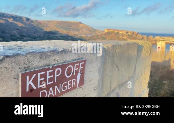 Danger keep off sign Stock Videos & Footage - HD and 4K Video Clips - Alamy