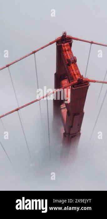 Vertical Screen: The Golden Gate Bridges red towers rise elegantly ...