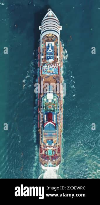 Vertical Screen: A vertical screen displays stunning aerial footage of ...