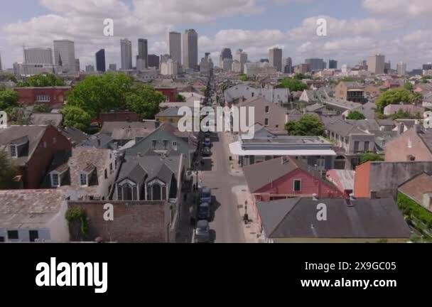 Explore the beauty of French Quarter in New Orleans from a birds eye ...
