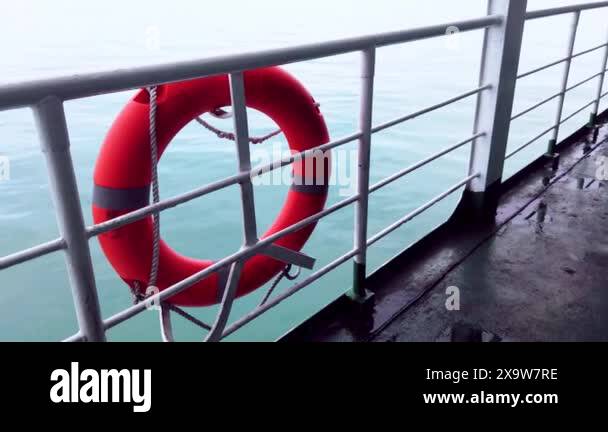 Lifebuoy on lifeguard boat floating Stock Videos & Footage - HD and 4K ...