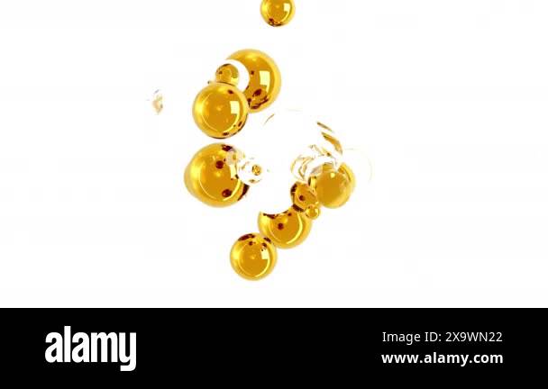3D animation of abstract volume objects. Abstract morph liquid forms of ...