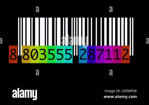 Digital Barcode Numbers Data Scanning Information Background Stock ...